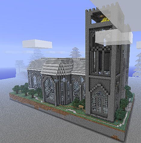 "Small" Cathedral Minecraft Map