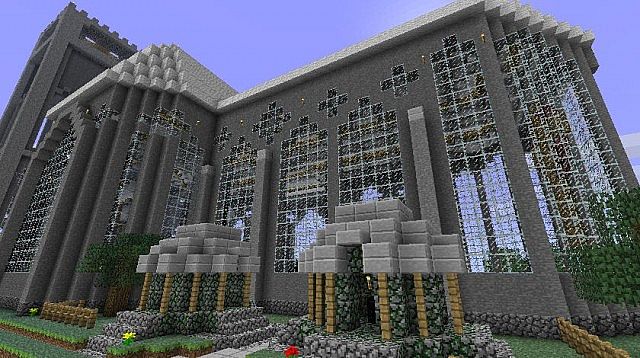 "Small" Cathedral Minecraft Map
