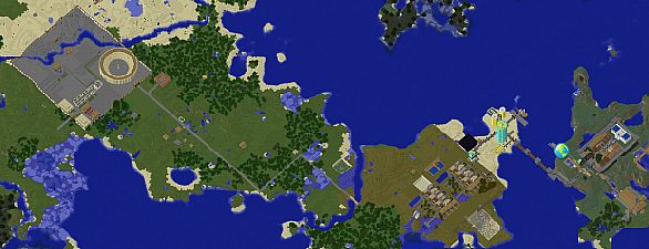 Club MC - View of current build stage of Quest&Spawn area on "World"