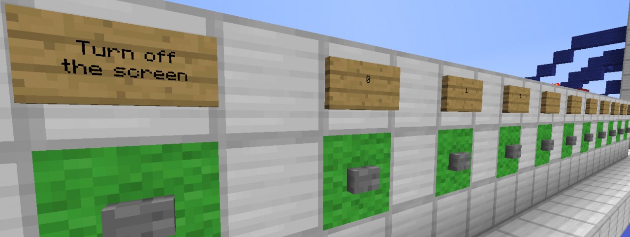 Compact Digital Display Minecraft Map