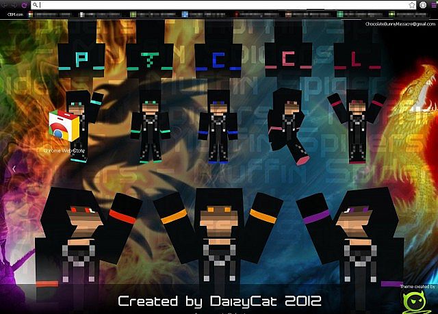 [MuffinSpiders] Minecraft Google Chrome Theme
