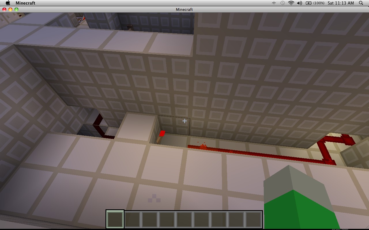 MY TEMPORARY PERMANENT REDSTONE DOOR Minecraft Map