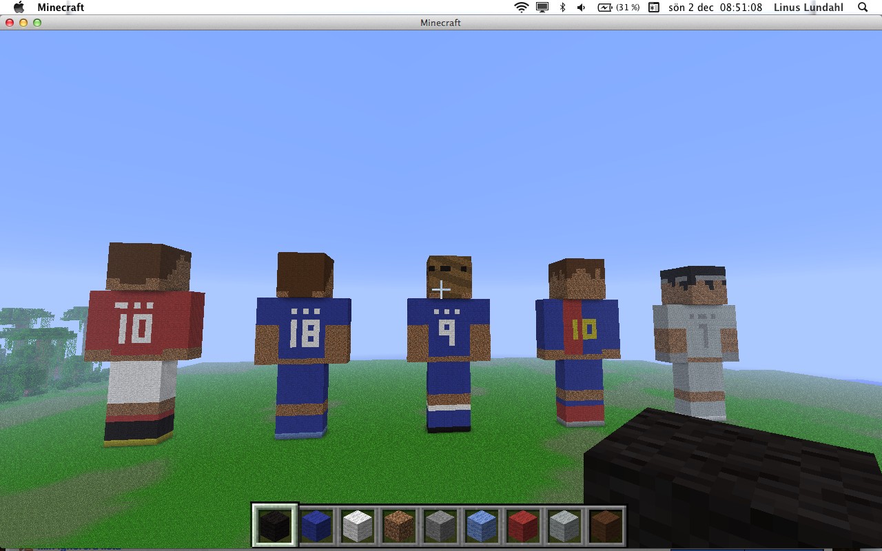 Football players(made by linuslund) Minecraft Map