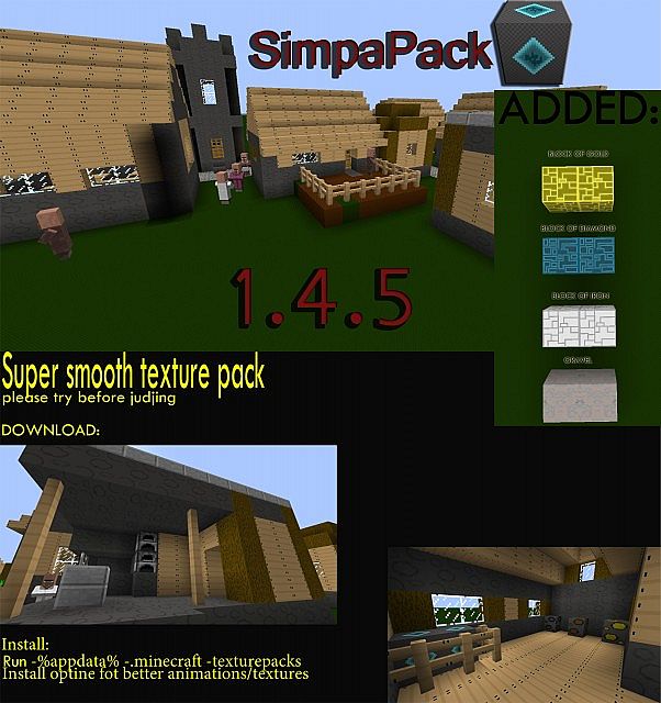 SimpaPack | Reall Smooth texture pack | TEST VERSION | 32X Minecraft ...