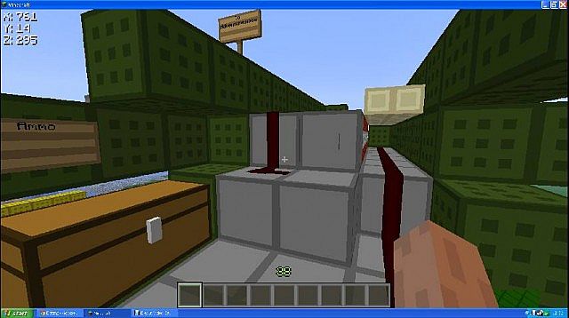 SU-76 TD in Minecraft with real firing gun. Minecraft Map