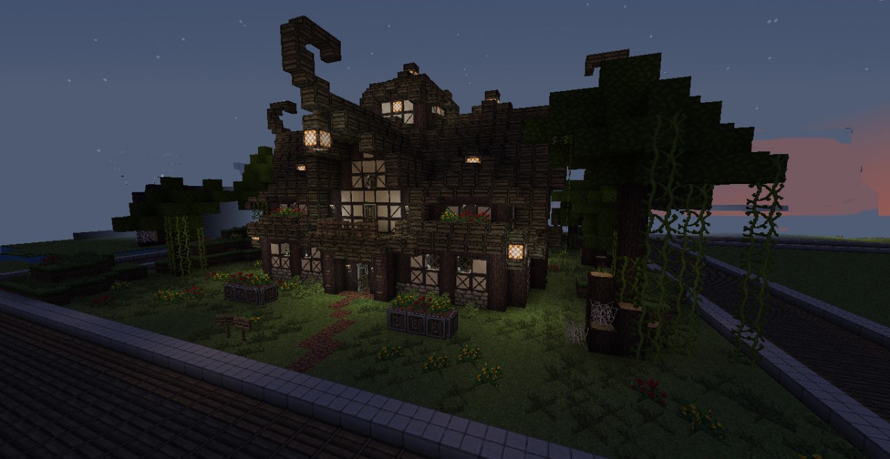 An Elvish/Medieval styled Inn/Tavern Minecraft Map