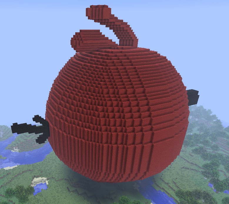 Angry Birds - Massive Red Bird (3D) Minecraft Map