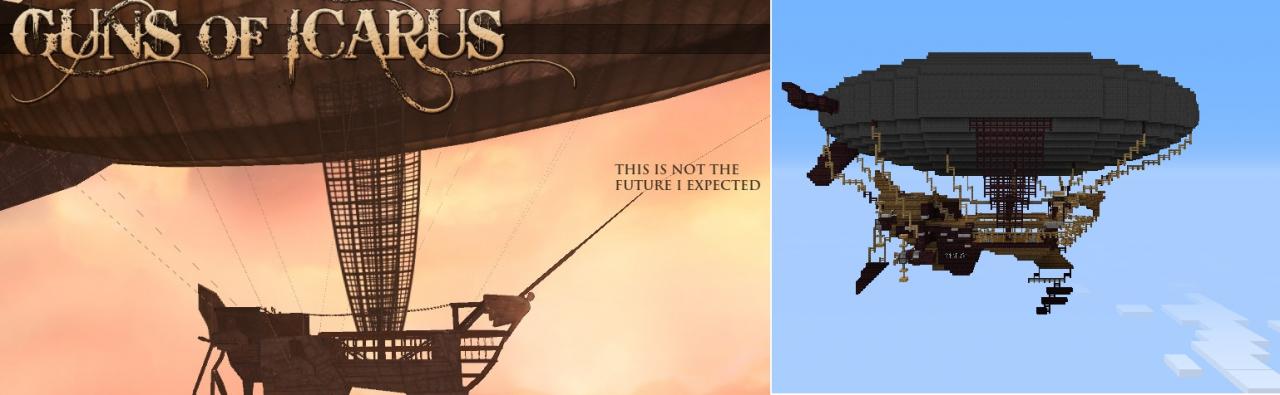 Icarus Airship (Guns Of Icarus) Minecraft Map