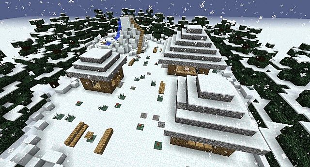 Snowy Town Minecraft Map