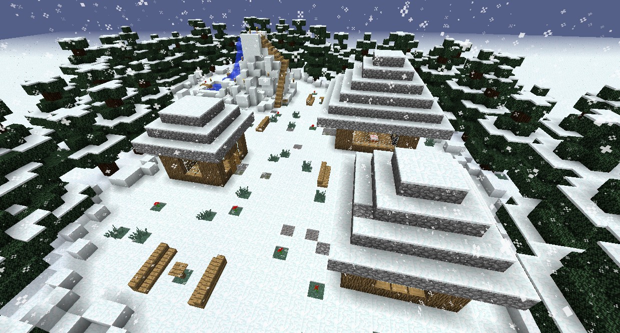 Snowy Town Minecraft Map