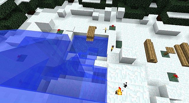 Snowy Town Minecraft Map