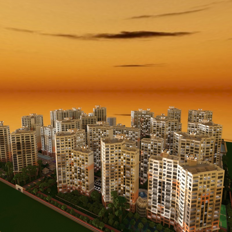 Apartment complex Minecraft Map