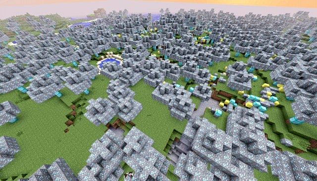 The Diamond Forest (Find The Emerald Tree) Minecraft Map