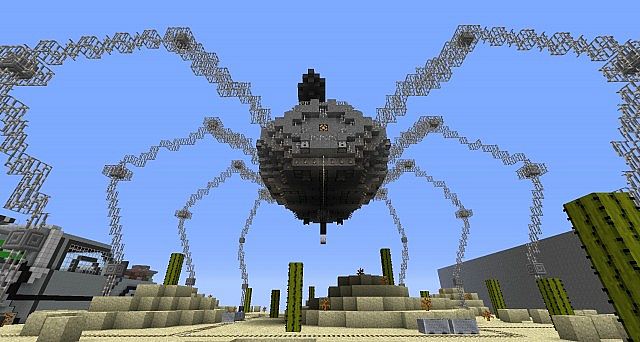 Giant Mechanical Tarantula Minecraft Map