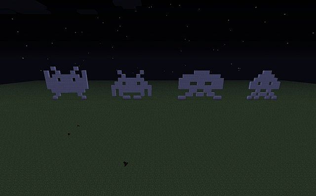 Space Invaders Minecraft Map