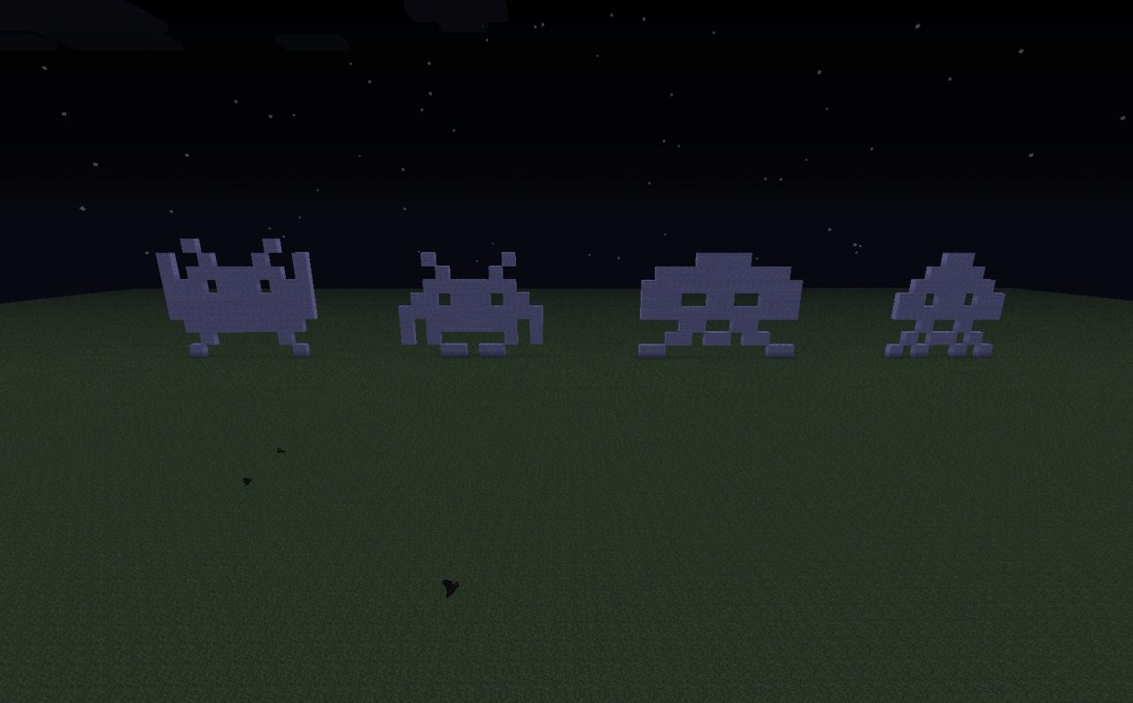 Space Invaders Minecraft Map