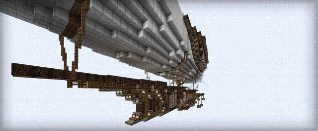 "Lightning I" - Steampunk Cargo Airship Minecraft Map