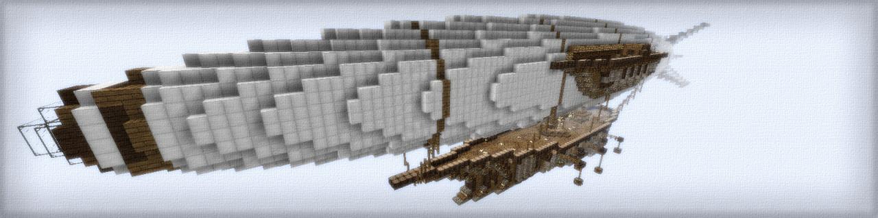 "Lightning I" - Steampunk Cargo Airship Minecraft Map