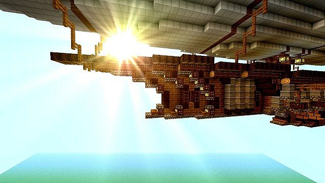 "Lightning I" - Steampunk Cargo Airship Minecraft Map