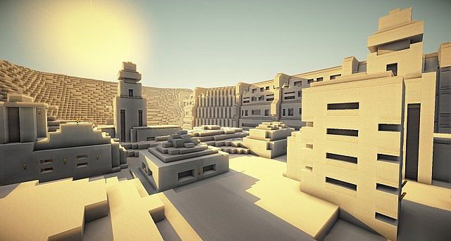 MaceMadunusus - Desert Arena Building Schematics Minecraft Map