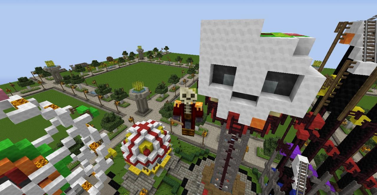 Theme Park Plot Build Minecraft Map
