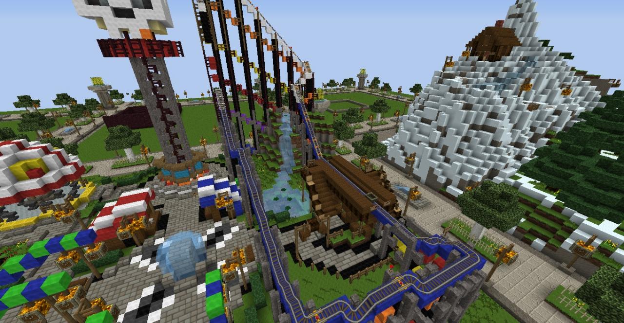 Theme Park Plot Build Minecraft Map