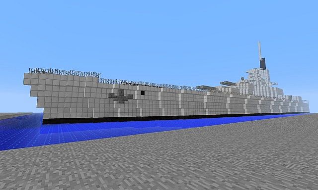 HMS Hood Battlecruiser Royal Navy Minecraft Map
