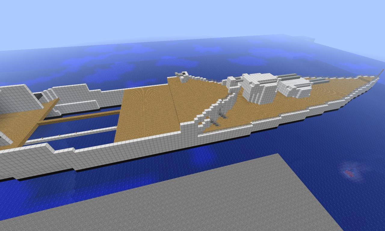 HMS Hood Battlecruiser Royal Navy Minecraft Map