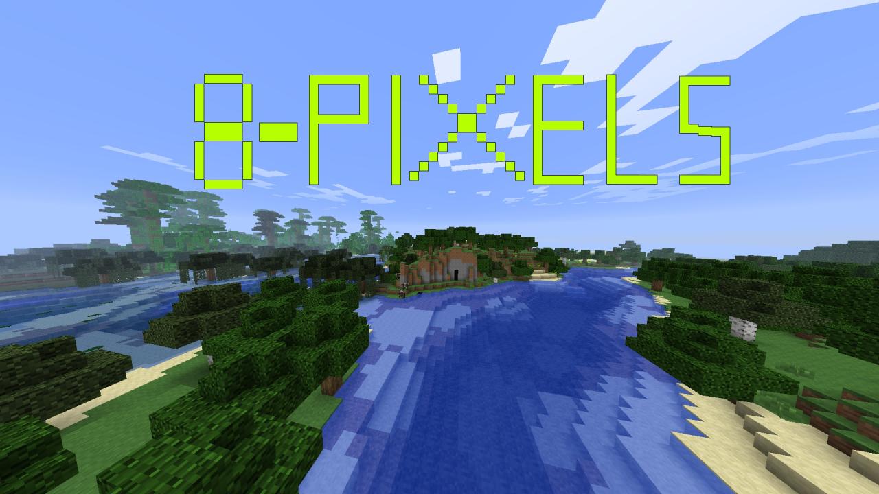 8 pixels Minecraft Texture Pack
