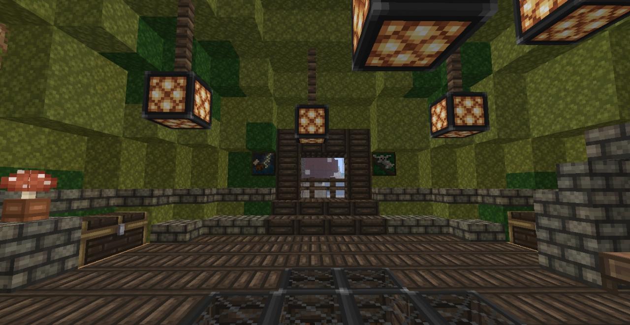 Green Double Mushroom House Minecraft Map