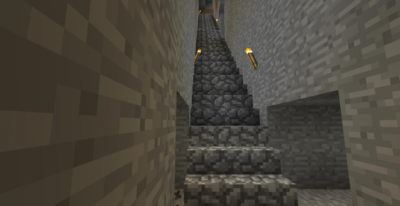 Diagonal-tower overlooking a valley Minecraft Map