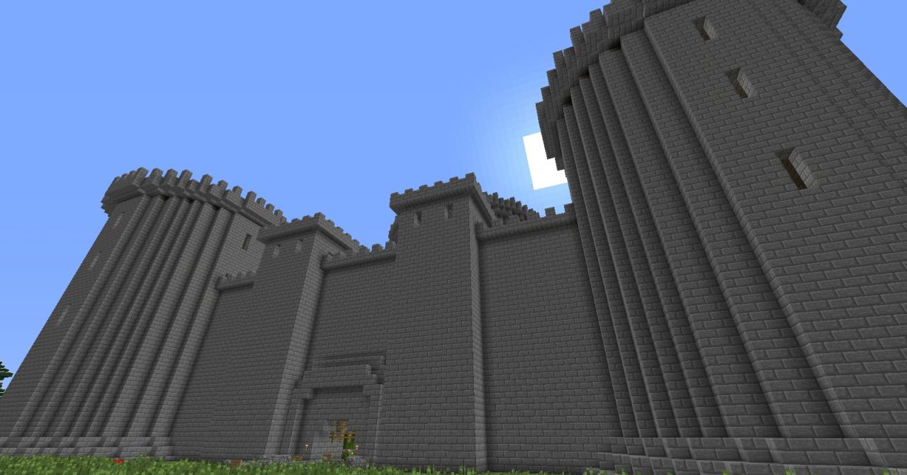 Medieval Castle With Working Portcullis Minecraft Map
