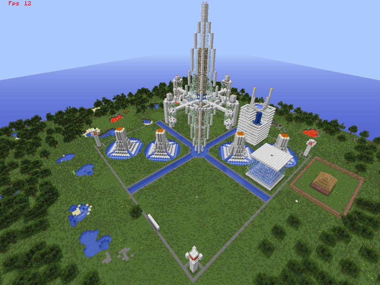 My Minecraft spawn area build Minecraft Project