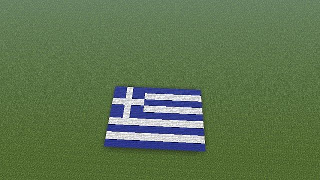 Greece flag Minecraft Map