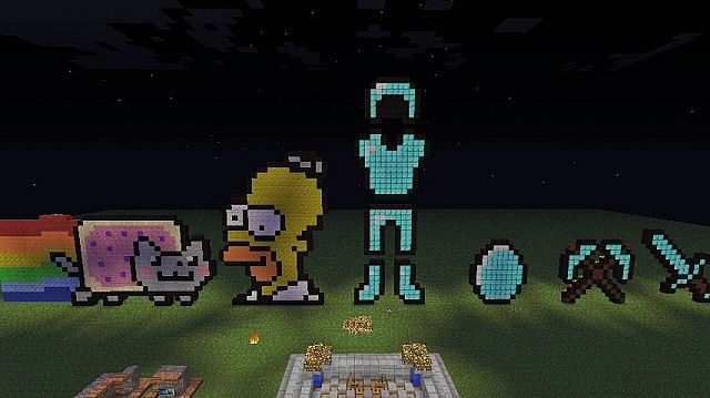 Pixel Art Server Minecraft Map