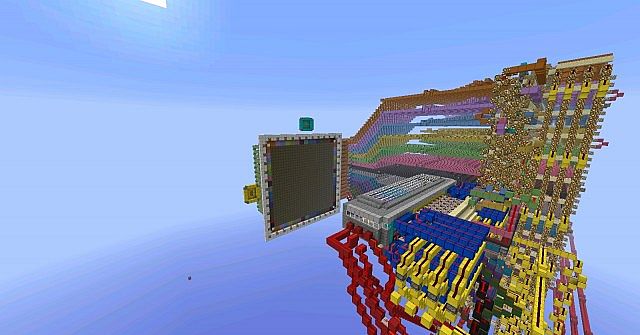 Functional redstone screen with 5 saves of memory and 225 pixels ...