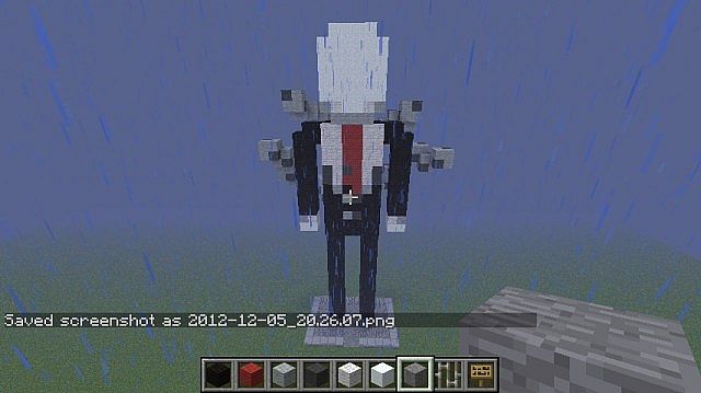 slender man statue Minecraft Map
