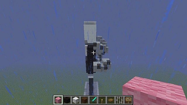 Slender Man Minecraft Statue