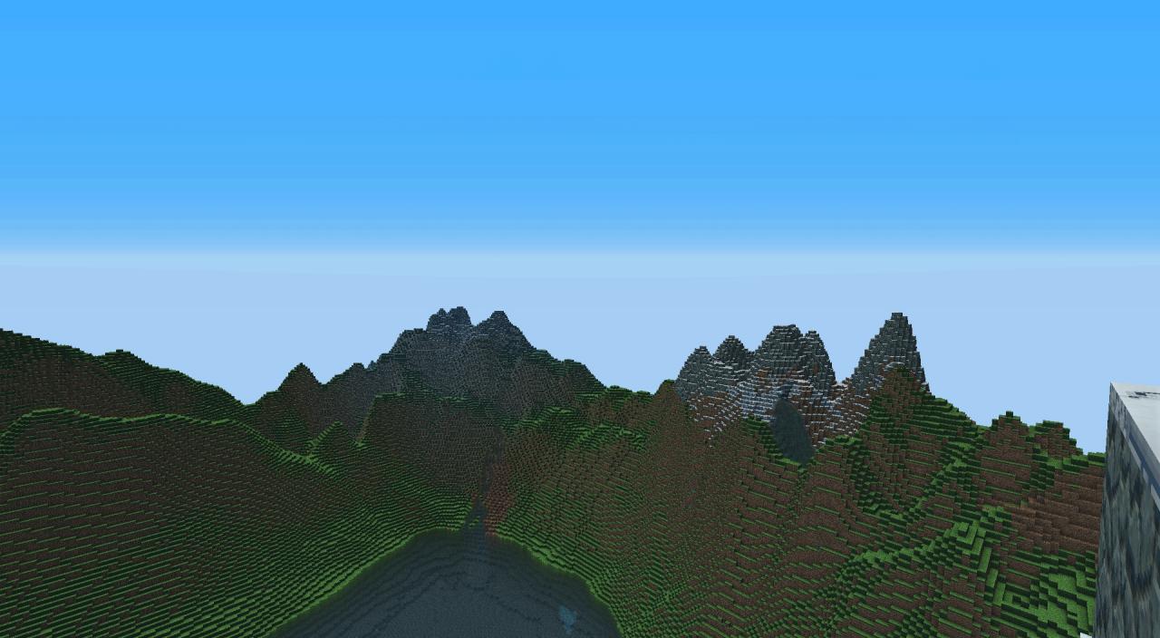 Terraformed Valley Minecraft Map