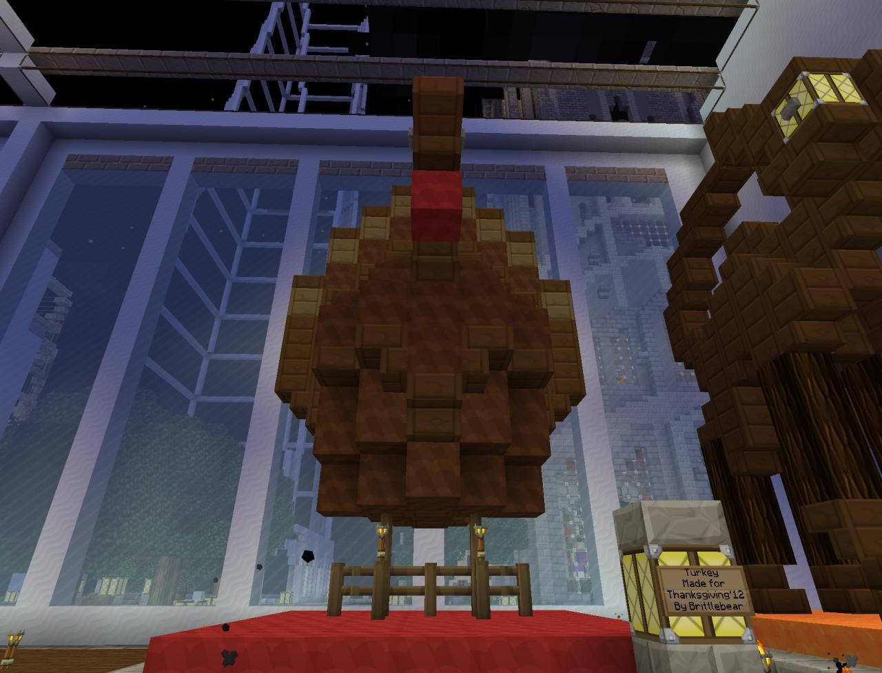 Turkey Statue - Thanksgiving Minecraft Map