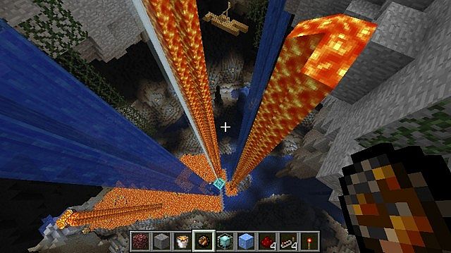 Caved In: Water and Fire Cave! Minecraft Map