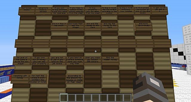 Playable Minecraft Monopoly( powered by redstone) Minecraft Map