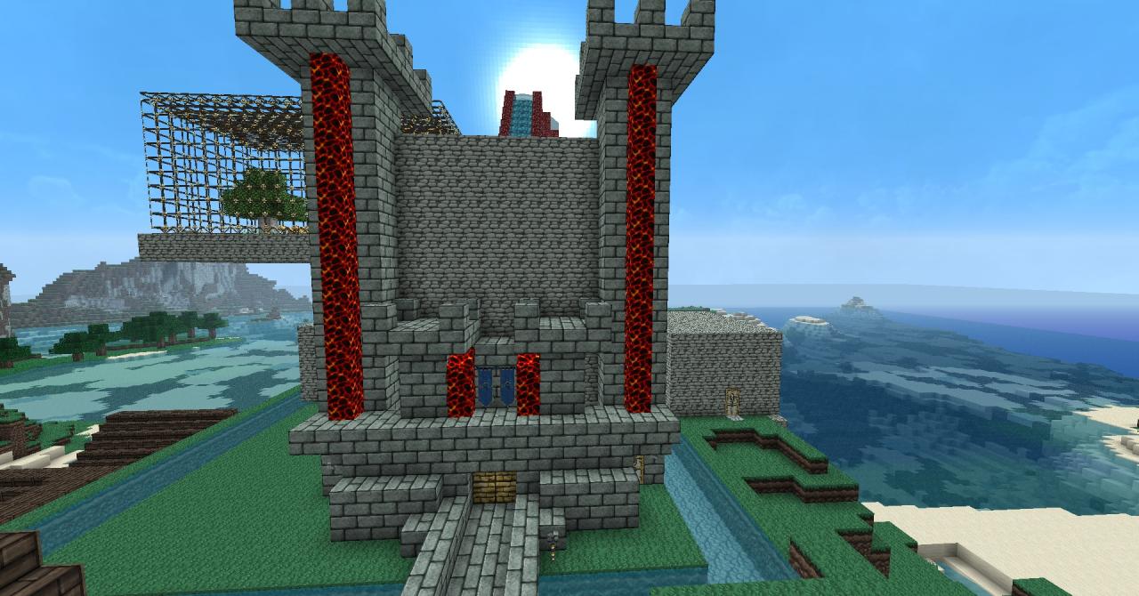 My World Height Jungle Tree House and Castle Minecraft Map