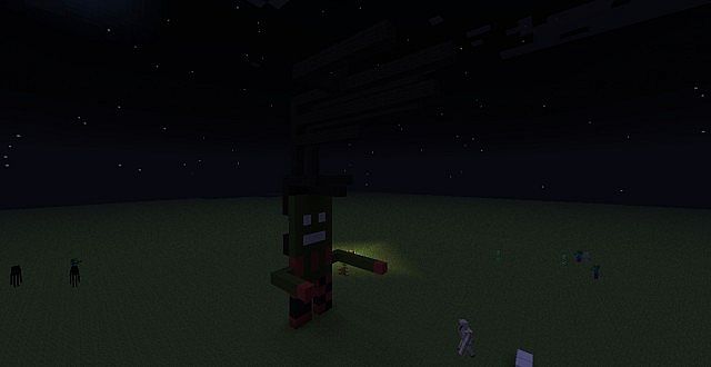 weird creature pixel art Minecraft Map