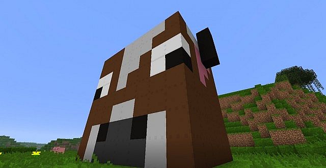 Large Cow Head (idea from the yogscast tekkit) Minecraft Map