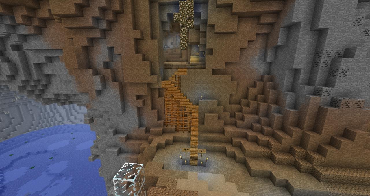 The Glittering Caverns - Caved in submission Minecraft Map