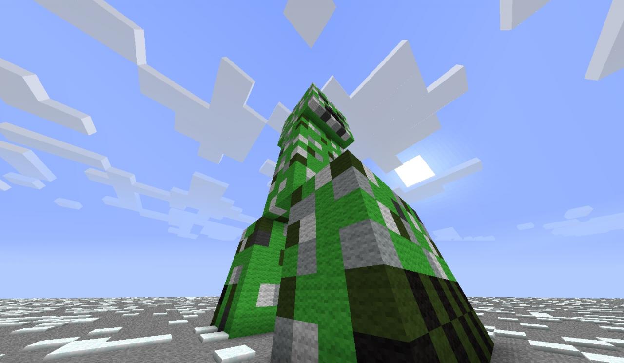 Giant Creeper with TNT INSIDE Minecraft Map