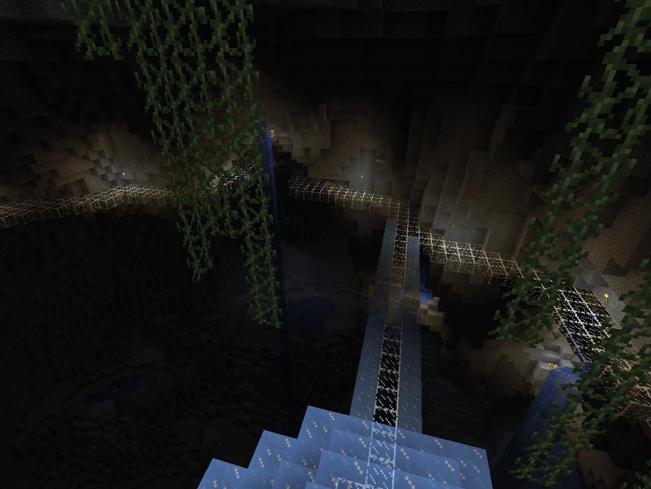 Secret Ice Castle in the magnificent cave! Minecraft Map