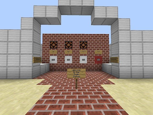 Working Train Station with Tutorial! Minecraft Project