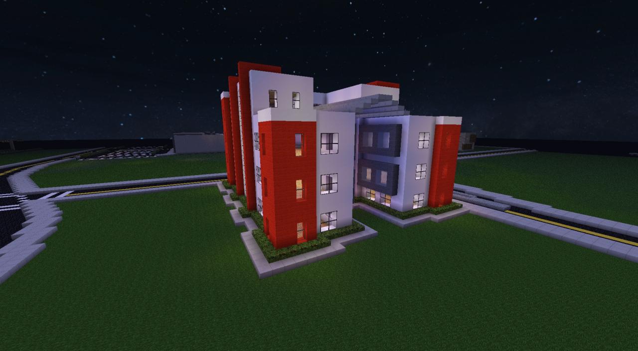 Modern Apartment Building - On Mattupolis Minecraft Map